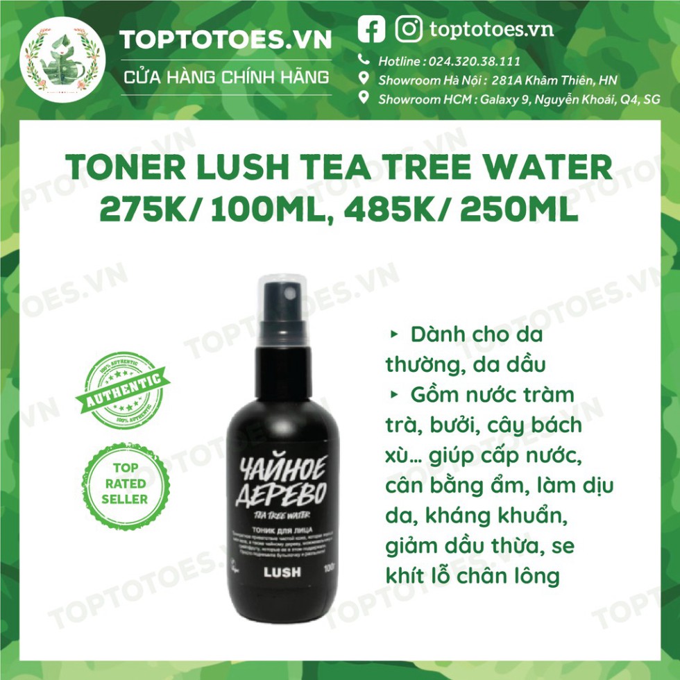 Toner Lush Tea Tree Water cấp nước, kiềm dầu, ngừa và giảm mụn | Shopee ...