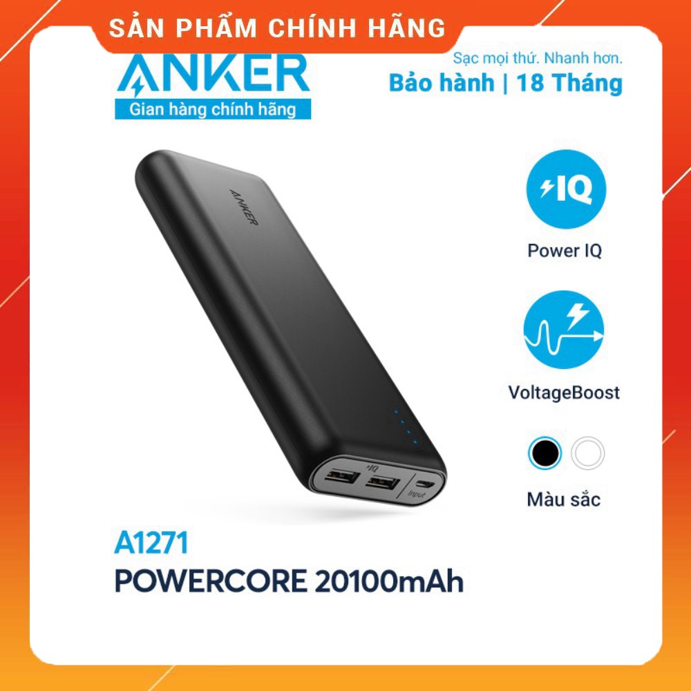 Pin sạc dự phòng ANKER PowerCore 20100mAh - A1271 | Shopee Việt Nam