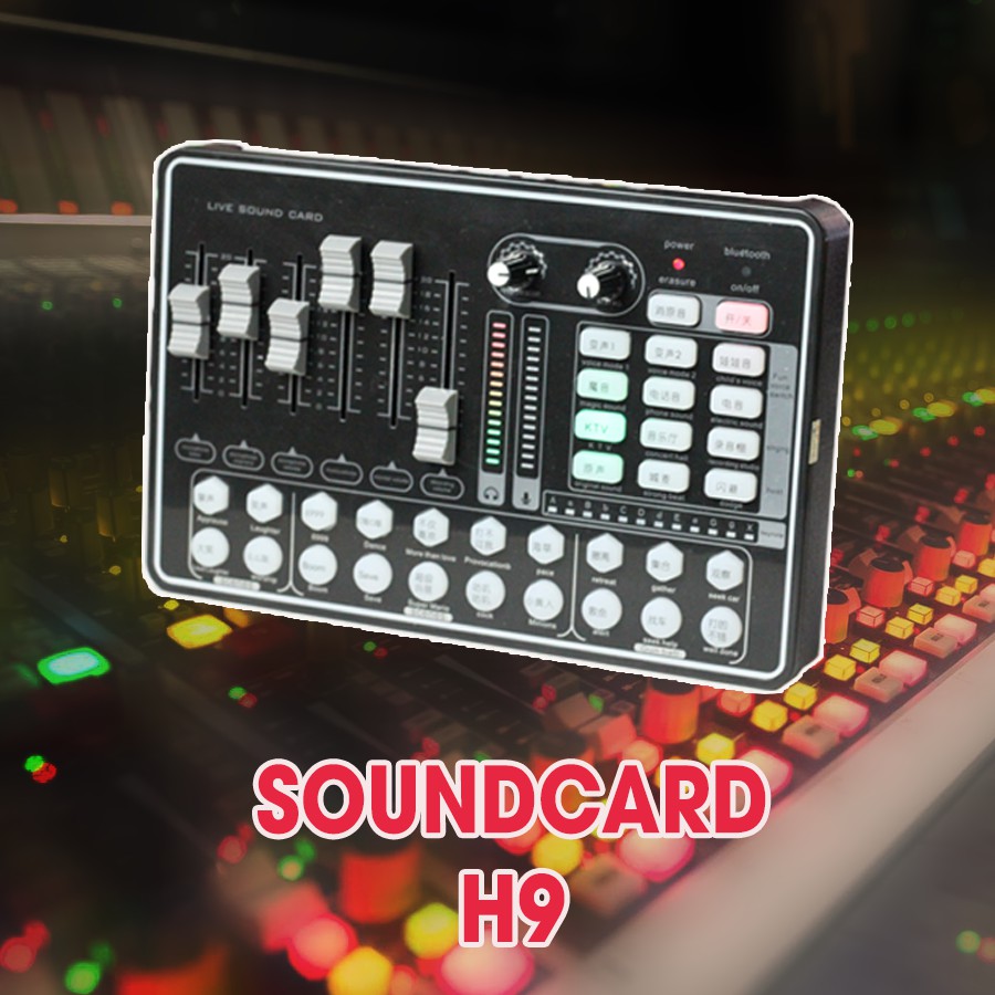 Sound card thu âm Live stream H9 kết nối Bluetooth đẳng cấp-Sound Card ...
