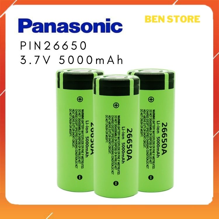 Pin Sạc 26650 Panasonic 5000mAh | Shopee Việt Nam