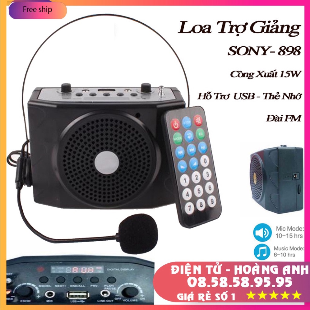 Loa Trợ Giảng, Bẫy Chim SN-898 Có Kết Nối Bluetooth máy trợ giảng dòng ...