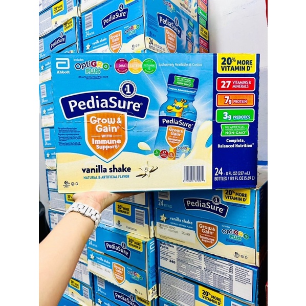 Sữa Pediasure Nước Grow & Gain OptiGRO Plus Hương Vanilla (Thung 24 ...
