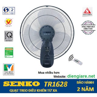 QUẠT TREO TƯỜNG REMODE ĐIỀU KHIỂN SENKO TR1628 - BẢO HÀNH CHÍNH HÃNG 2 ...