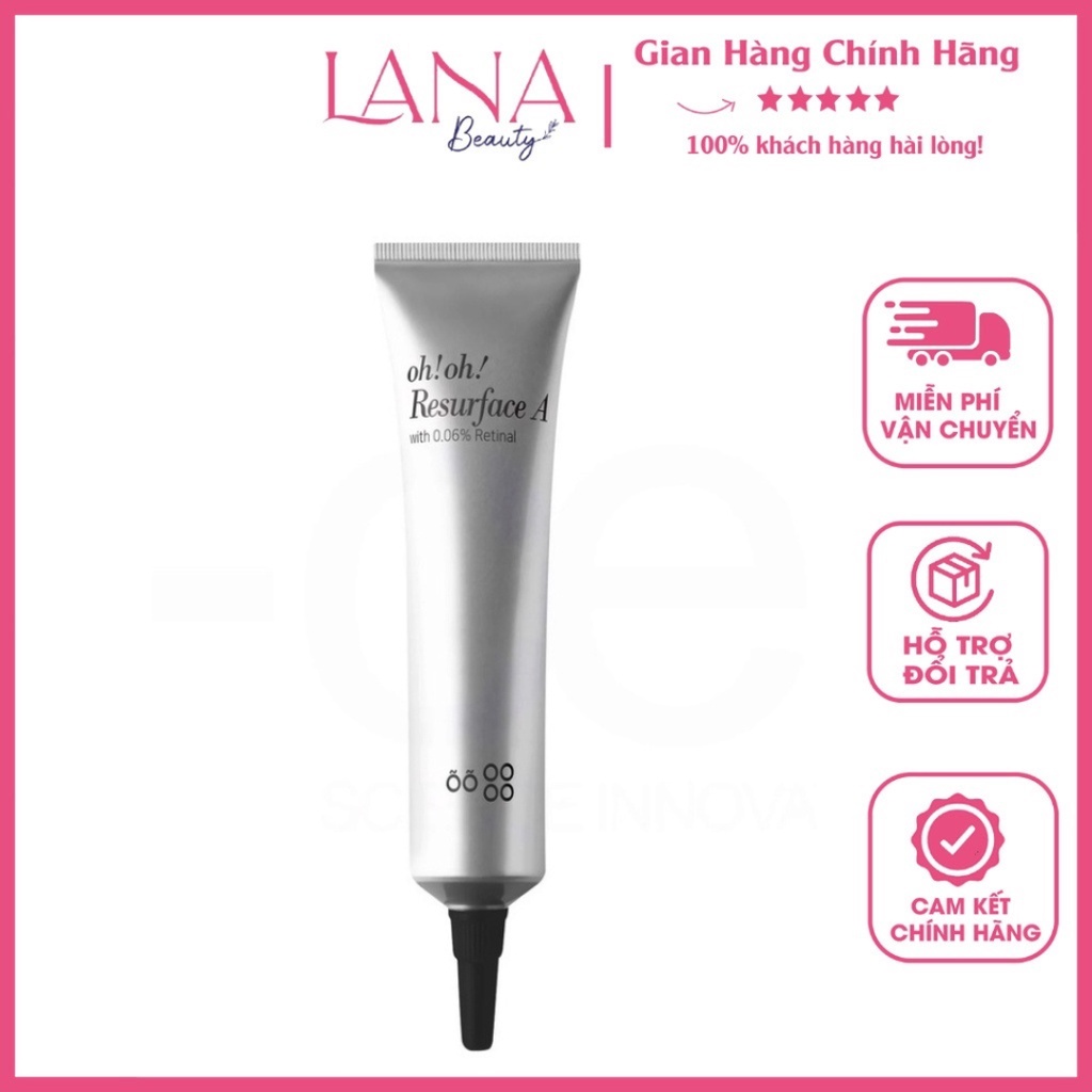 Tinh Chất Trẻ Hóa, Làm Sáng Da Oh!Oh! Resurface A With 0.06% Retinal ...