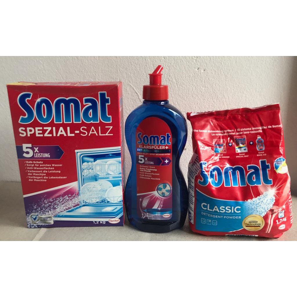 Combo Muối Somat 1,2kg + Bột Somat 1,2kg + Bóng Somat 750ml Dùng Cho ...