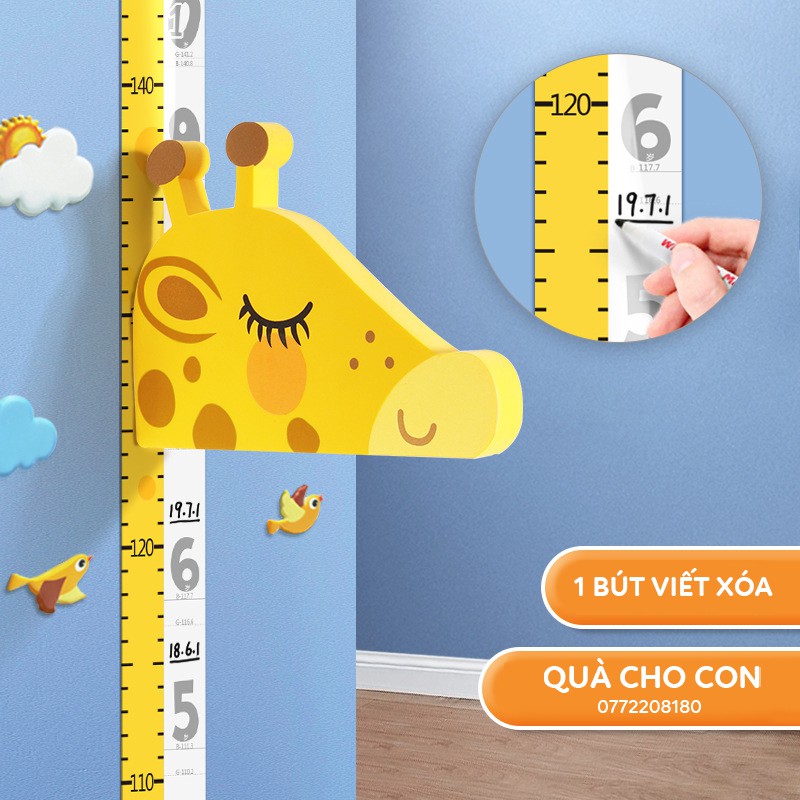 THƯỚC ĐO CHIỀU CAO DÁN TƯỜNG CHO BÉ (Nhiều Mẫu) | Shopee Việt Nam