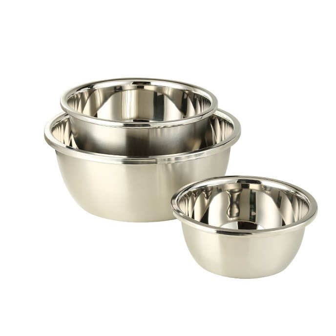 Thau chậu inox 304 sâu lòng cỡ lớn 40cm, Âu inox trộn bột làm bánh rửa ...