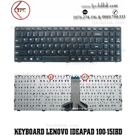 Bàn phím Laptop Lenovo Ideapad 100-15IBY, 100-15IBD, B50-10, B50-50, 300-15, 6385H-US ( Cáp Giữa ...
