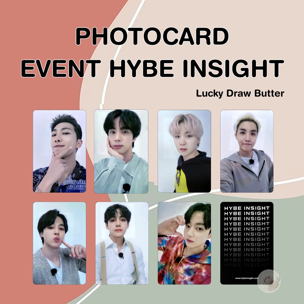 [ PHOTOCARD ] Thẻ Card Bo Góc Thành Viên BTS-LUCKY DRAW BUTTER HYBE INSIGHT EVENT - Giấy C300 ...
