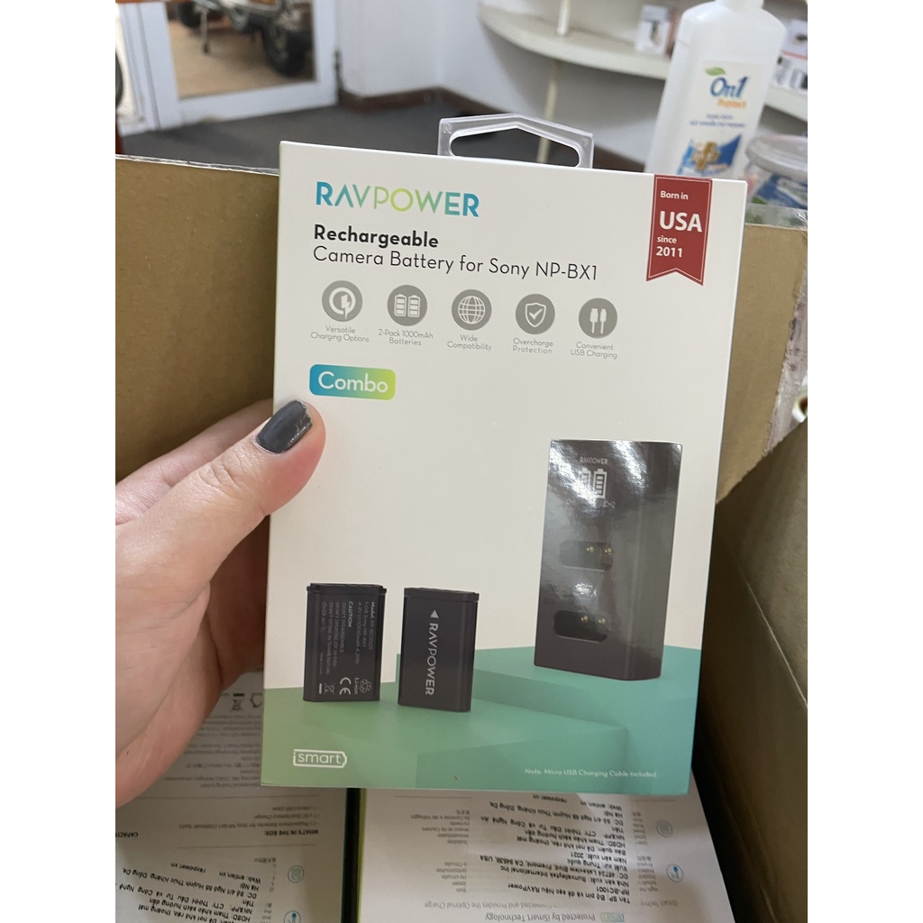 Bộ 2 Pin 1 Sạc Ravpower Sony NP-BX1 - Chính Hãng | Shopee Việt Nam