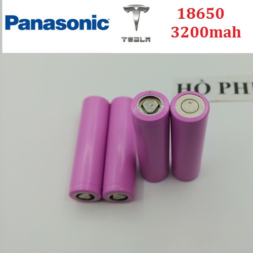 Pin 18650 Pasnasonic Tesla 3200mah , cell pin dung lượng cao | Shopee ...