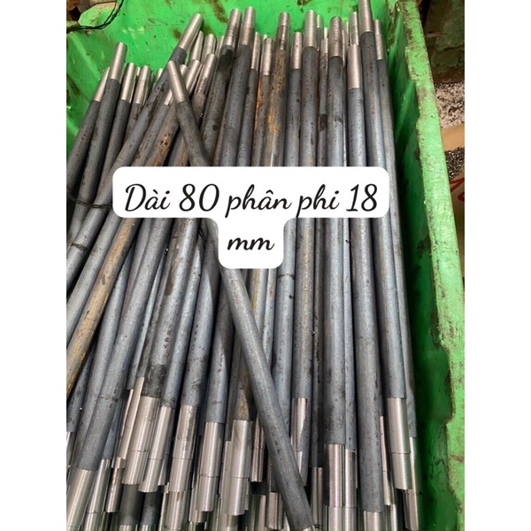 Trục xe đẩy hàng dài 80 phân phi 18 mm ( tặng kèm ốc và long đen) | Shopee Việt Nam