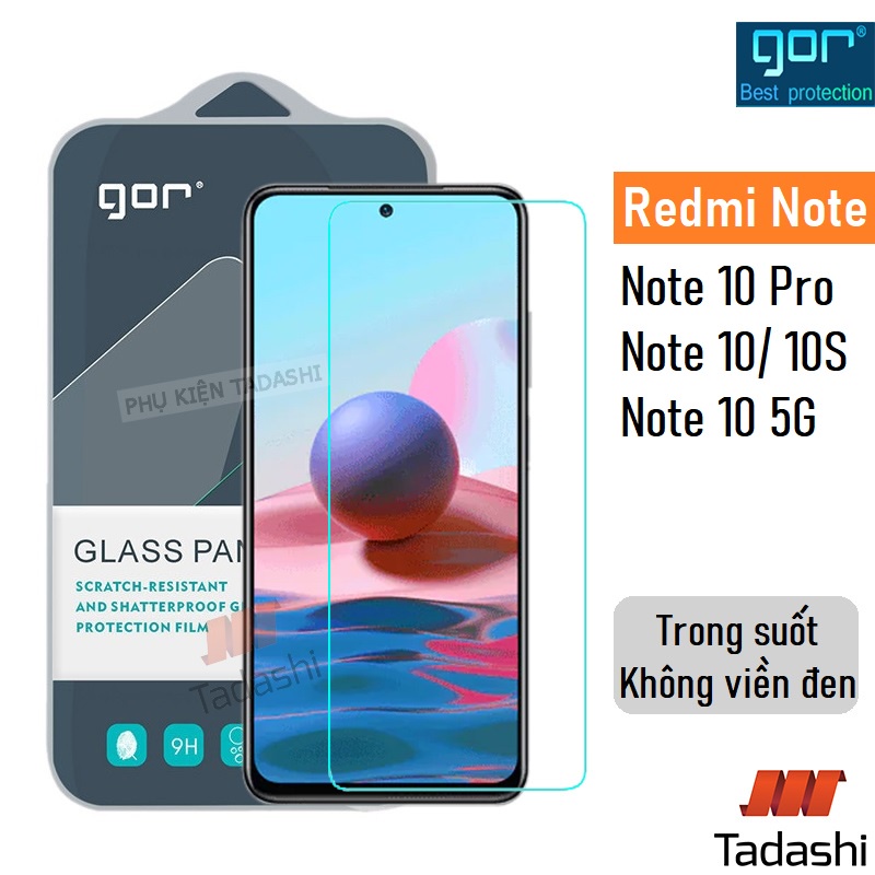 Kính Cường Lực Gor Redmi Note 10/ Note 10 Pro/ Note 10 5G/ Note 10S ...