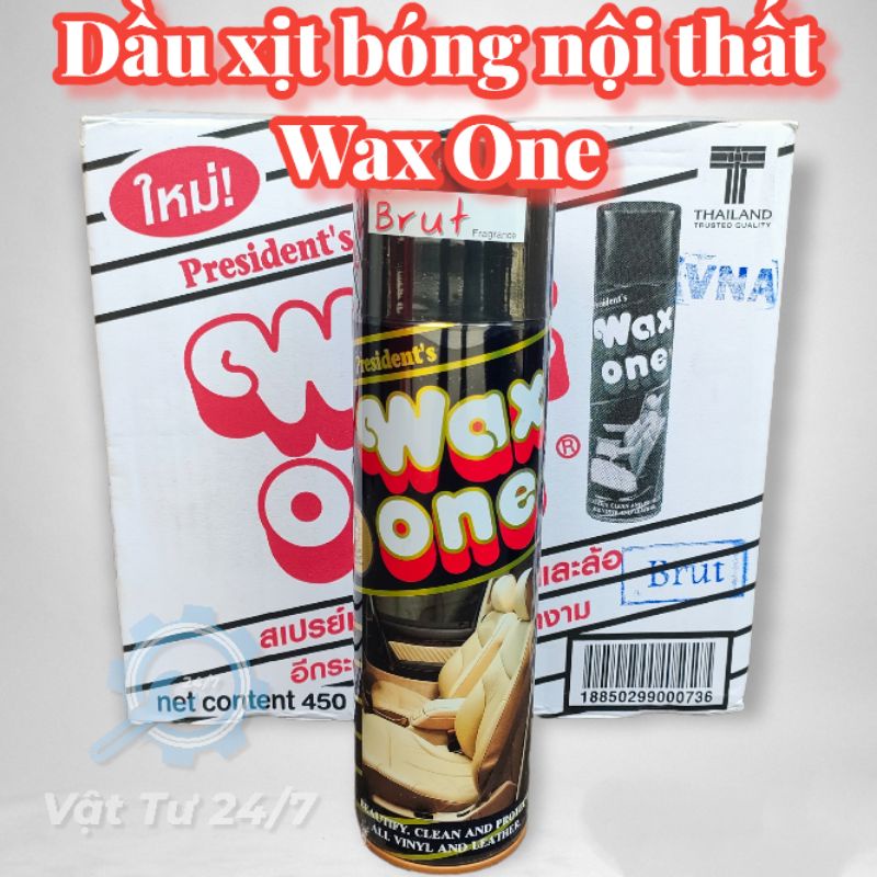 Bình Dầu xịt Waxone đánh bóng đồ nệm da đồ gỗ nội thất xe hơi Wax One ...