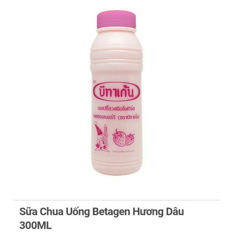 Sữa chua uống lên men Betagen hương dâu/ dứa/cam/ light 300ml | Shopee ...