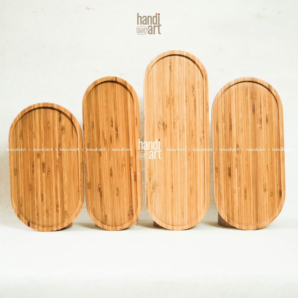 Khay gỗ tre Oval - Khay tre tự nhiên - Khay tre đựng thức ăn - bamboo ...
