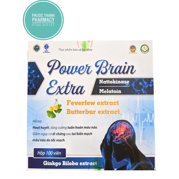 Bổ não Power Brain Extra [ Hộp 100 viên ] | Shopee Việt Nam