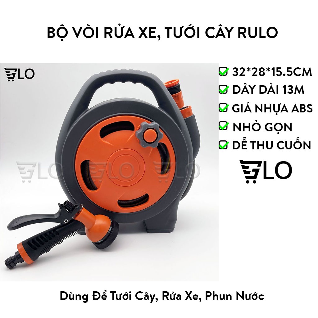 Bộ Vòi Rửa Xe, Tưới Cây Rulo Thu Cuộn Ống Nước | Shopee Việt Nam