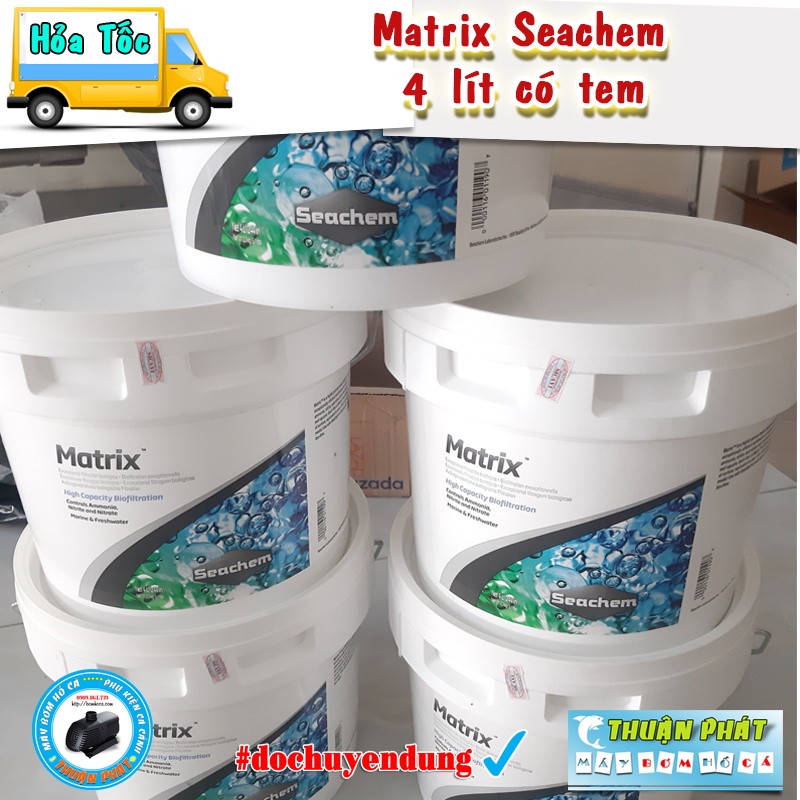 Vật liệu lọc Seachem Matrix 4L (CÓ TEM Chính Hãng) [ Matrix Thùng 4 lít ...