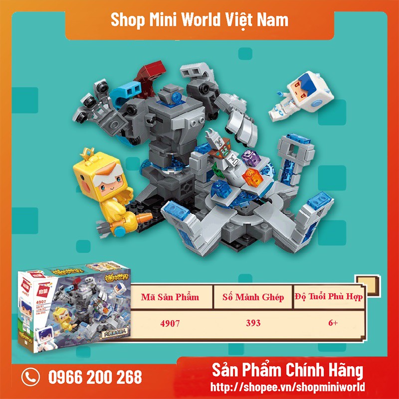 Lego Mini World Chiến Đấu Với Boss Tượng Cổ [Mã Lego 4907, 393 Chi Tiết ...