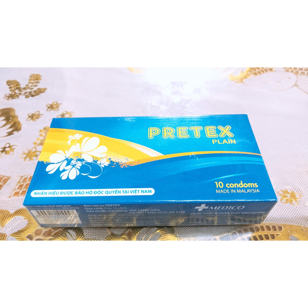 Bao cao su PRETEX PLAIN CỔ ĐIỂN - HỘP 10 CÁI | Shopee Việt Nam