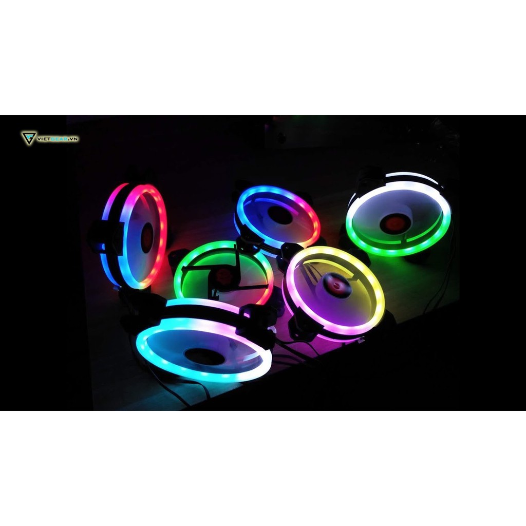 Fan Coolman Sunshine RGB( 5Fan + Control + Remote) | Shopee Việt Nam