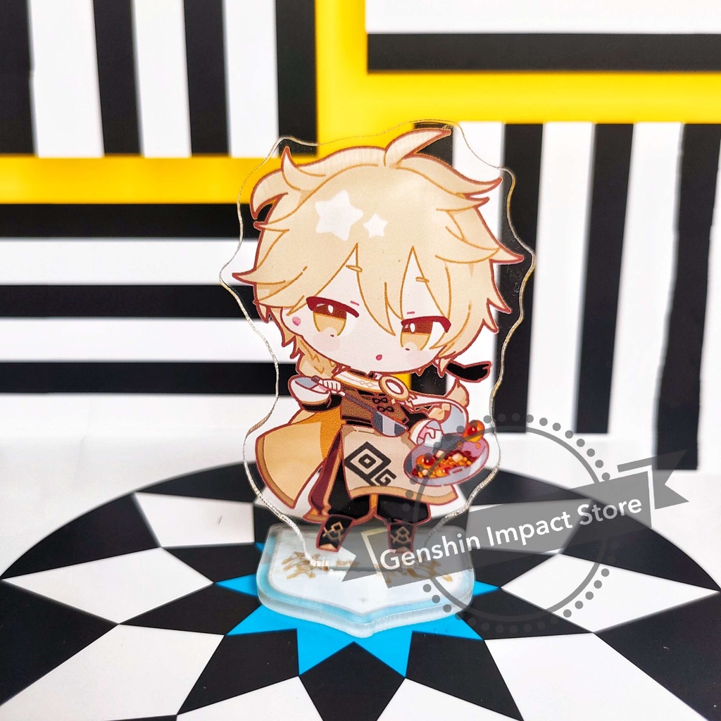 Mô hình standee tượng mica Genshin Impact (Liyue) Xiao Zhongli Childe ...