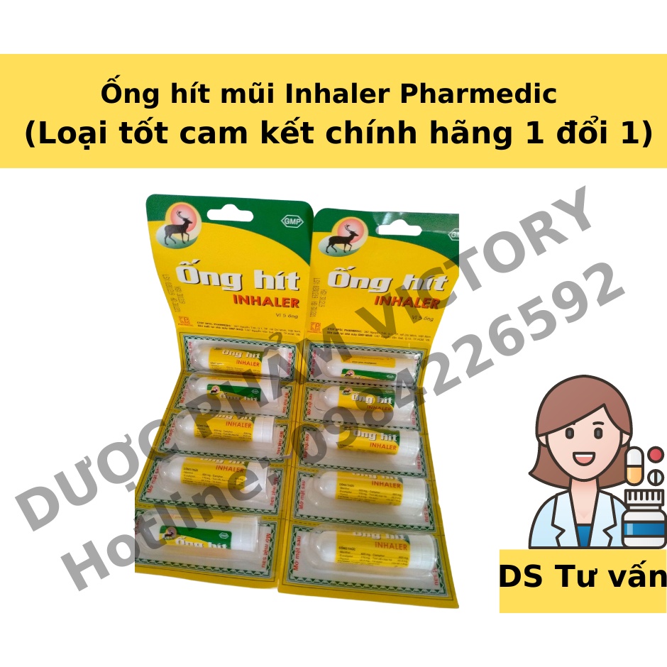 [ship nhanh] Ống hít mũi Inhaler Pharmedic (cam kết chính hãng 1 đổi 1 ...