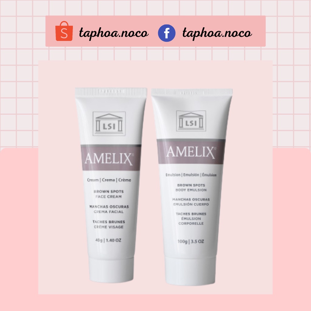 Kem dưỡng ngăn ngừa đốm nâu trên da và cơ thể LSI Amelix Cream, Amelix ...