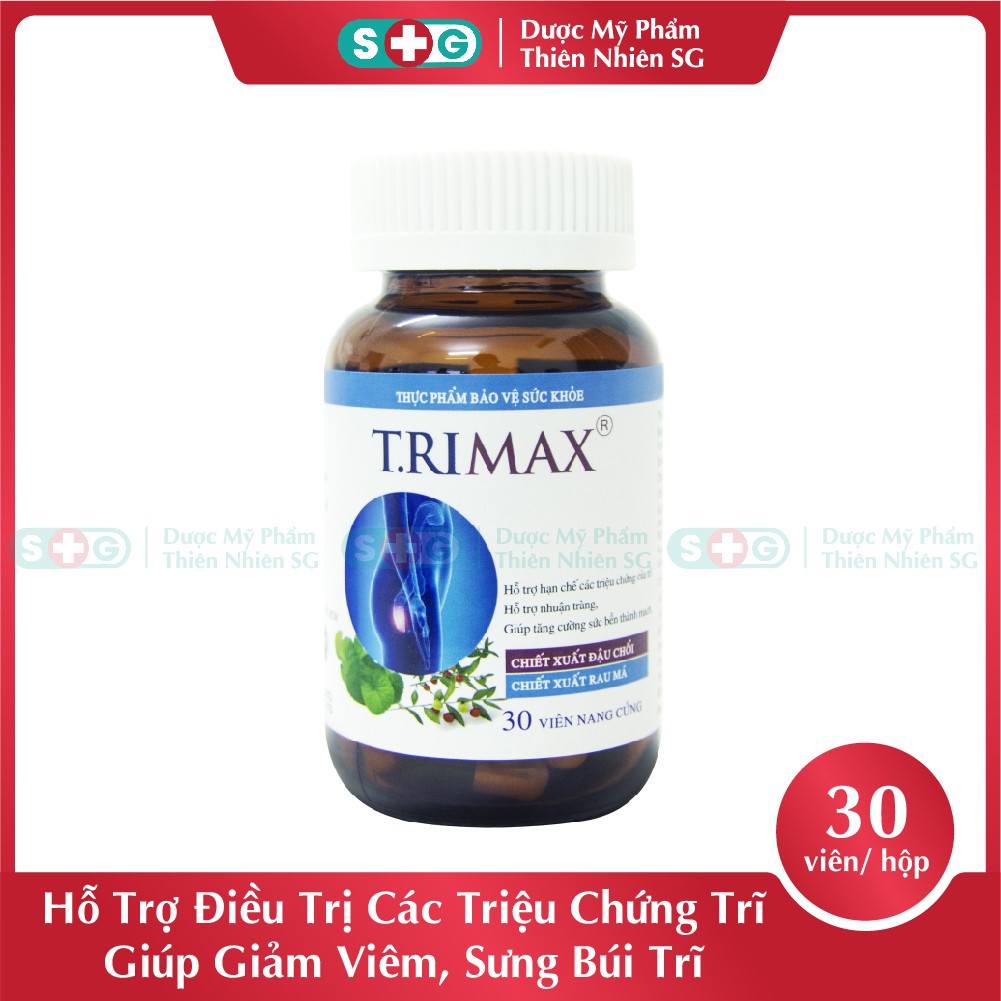 Viên Uống Hỗ Trợ Co Thắt Búi Trĩ Trimax Hủ 30 viên | Shopee Việt Nam