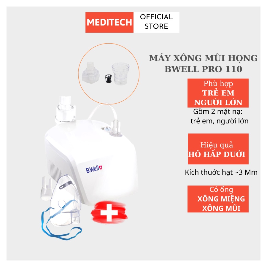 máy khí dung xông mũi họng Bwell Pro110 | Shopee Việt Nam
