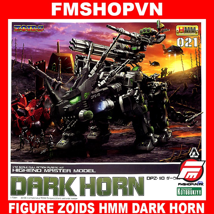FIGURE ZOIDS HMM DARK HORN DPZ-10 MÔ HÌNH LẮP RÁP CHÍNH HÃNG MODEL KIT ...