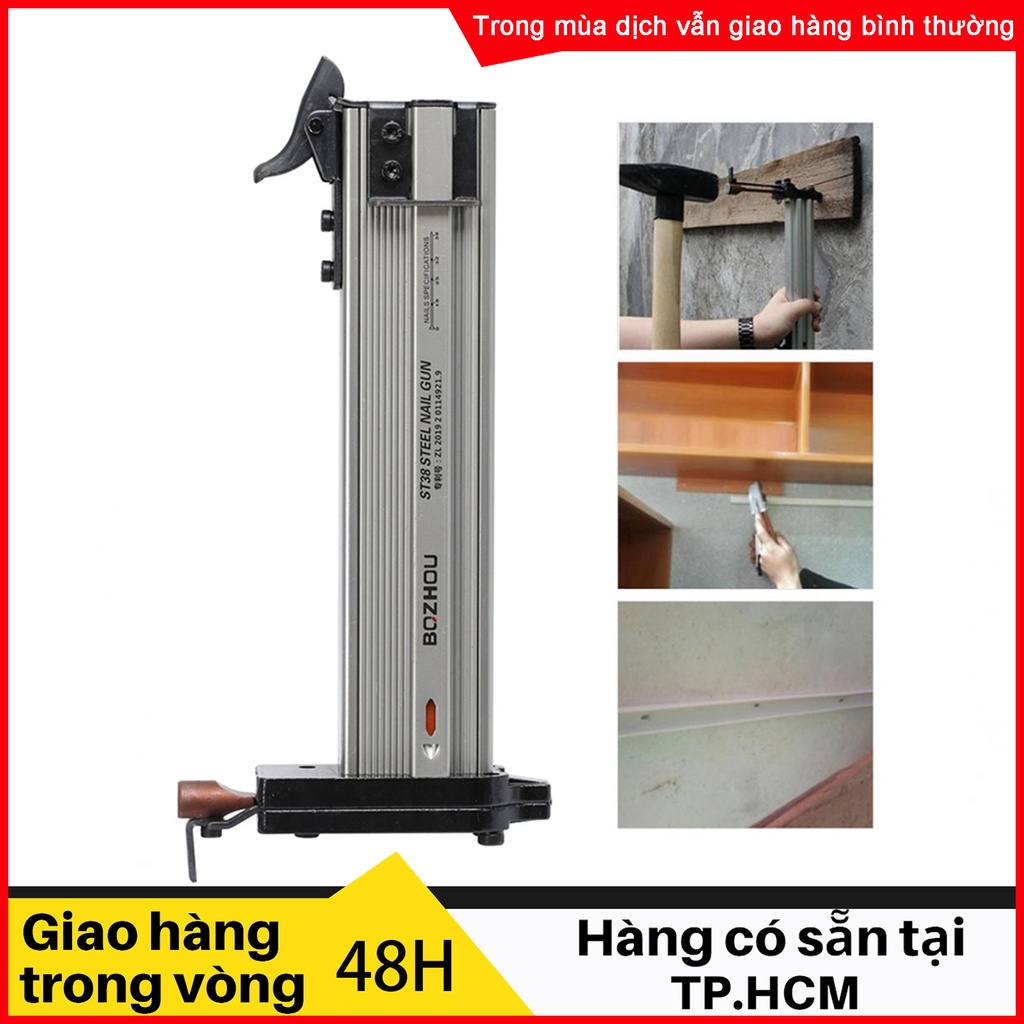 Dụng cụ hỗ trợ đóng đinh bê tông tự động ST18 tặng kèm hộp đinh, Búa đóng đinh tiện lợi cho kỹ ...