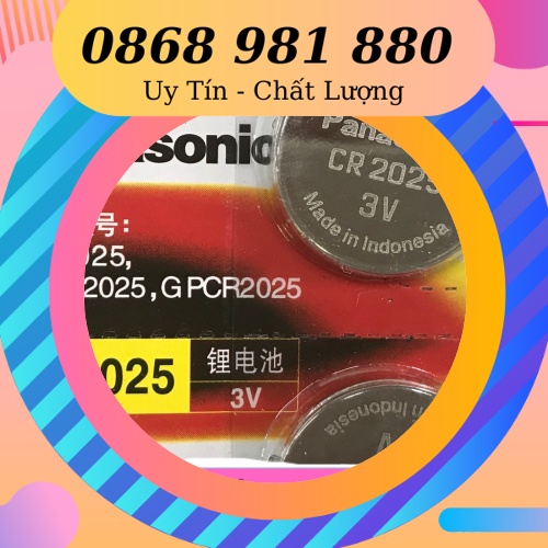 Vỉ 2 Viên Pin nút CR2032 PANASONIC Lithium 3V , Pin cúc Panasonic ...