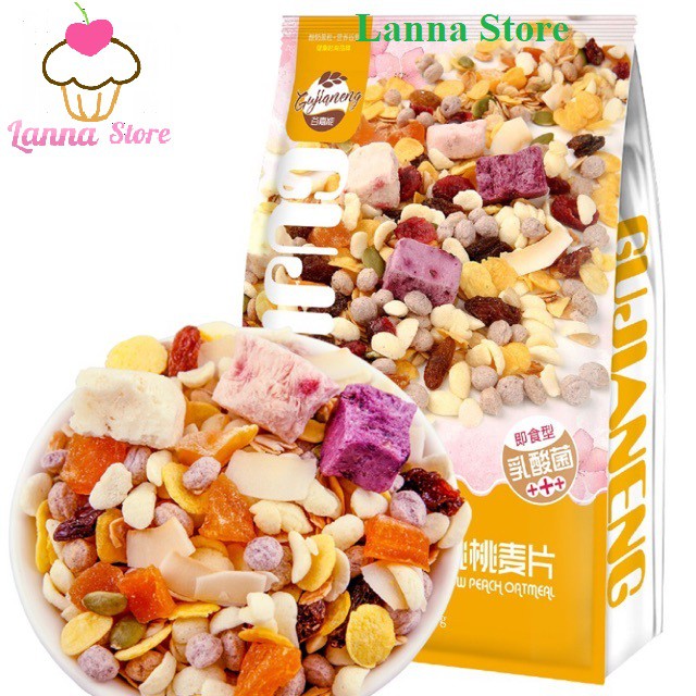 [GIẢM CÂN] Ngũ cốc sữa chua mix hạt, hoa quả YOGURT FRUIT OATMEAL gói ...