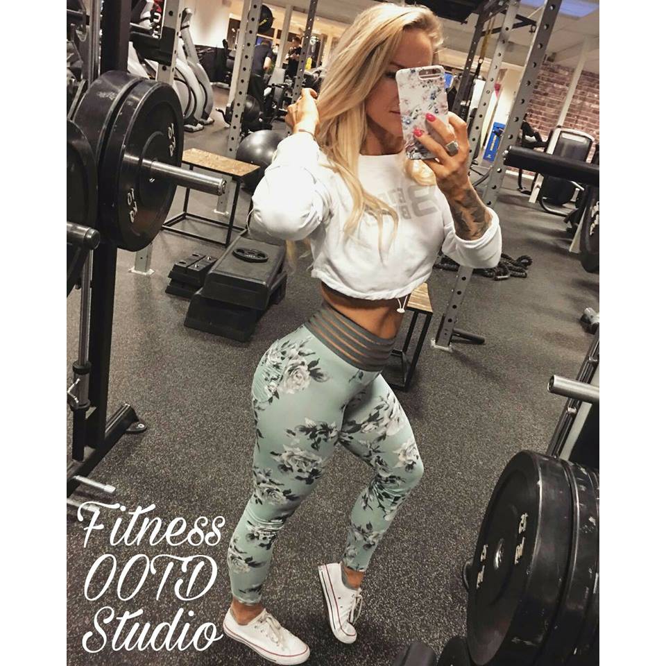 [QUẦN] LEGGINGS BOOTY HOA VĂN MỚI HOA XANH/CẦU VỒNG | Shopee Việt Nam