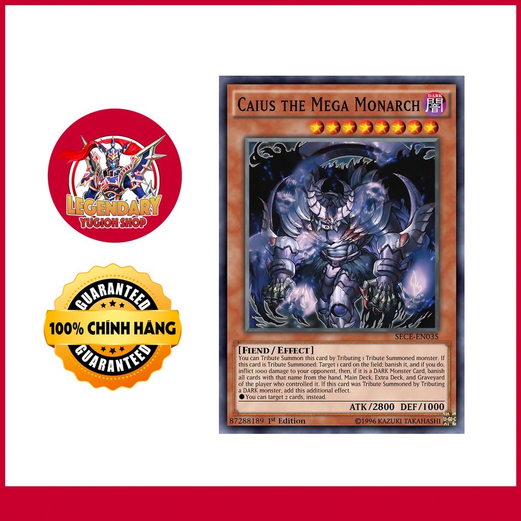 [EN-JP][Thẻ Bài Yugioh Chính Hãng] Caius The Mega Monarch | Shopee Việt Nam