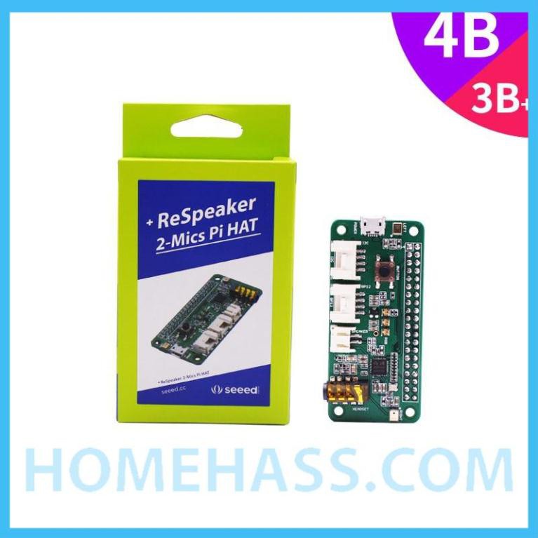 Bo mở rộng ReSpeaker 2-Mics Pi HAT cho Raspberry Pi; dùng trong các ứng dụng âm thanh, google ...