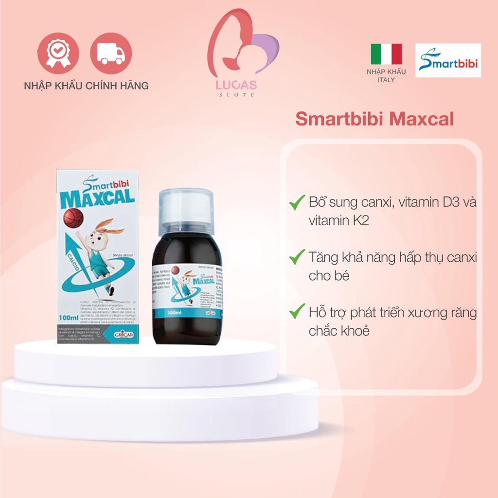 Smartbibi Maxcal bổ sung Canxi, hỗ trợ phát triển chiều cao cho trẻ ...