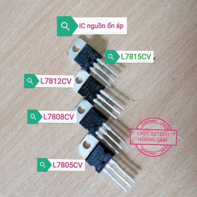IC nguồn ổn áp 7805; 7905; 7808; 7809; 7812; 7912; 7815; 7915; 7824 ...