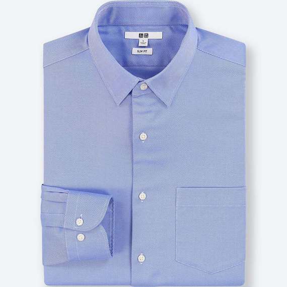 UNIQLO Fine Cross Super Non Non-Iron Shirt SLIM FIT (HÀNG AUTH XÁCH TAY ...