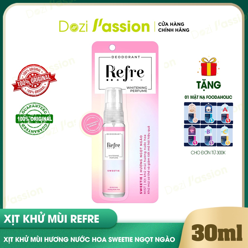 [MINI SIZE] Xịt Khử Mùi Dưỡng Trắng, Khử Mùi Hương Nước Hoa Tự Nhiên ...