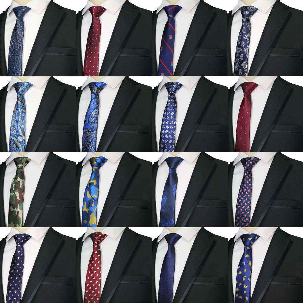 MENS THỜI TRANG 6CM SILK TIES PAISLEY TIE CHO TIỆC CƯỚI XANH ĐEN ...