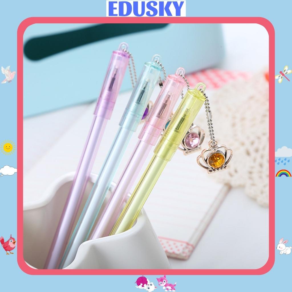 Bút Bi Mực Gel Cute EDUSKY Mặt Dây Chuyền Hình Vương Miệng | Shopee Việt Nam