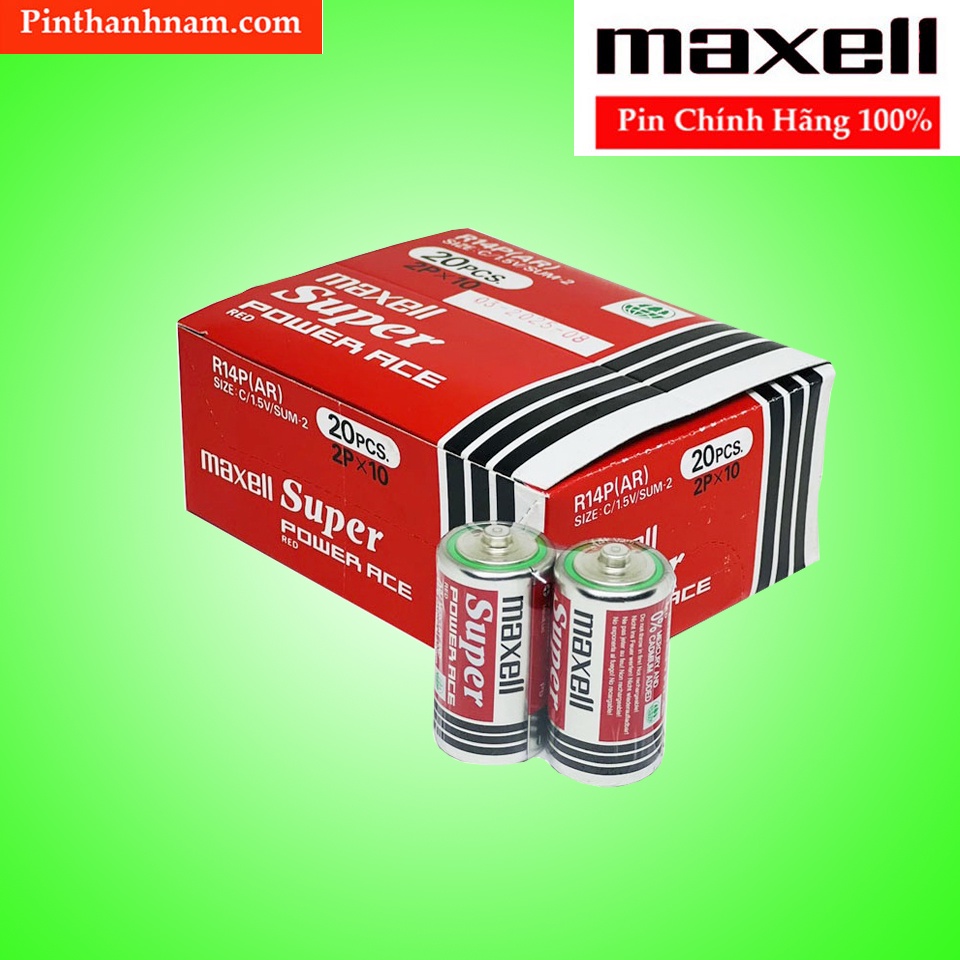Pin Trung Maxell Vỉ 2 Viên R14P Chính Hãng Dung Lượng Cao | Shopee Việt Nam