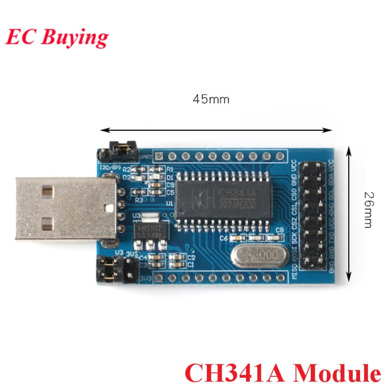 Bảng Mạch Chuyển Đổi Ch341A Từ Usb Sang Uart Iic Spi I2C Ttl | Shopee ...