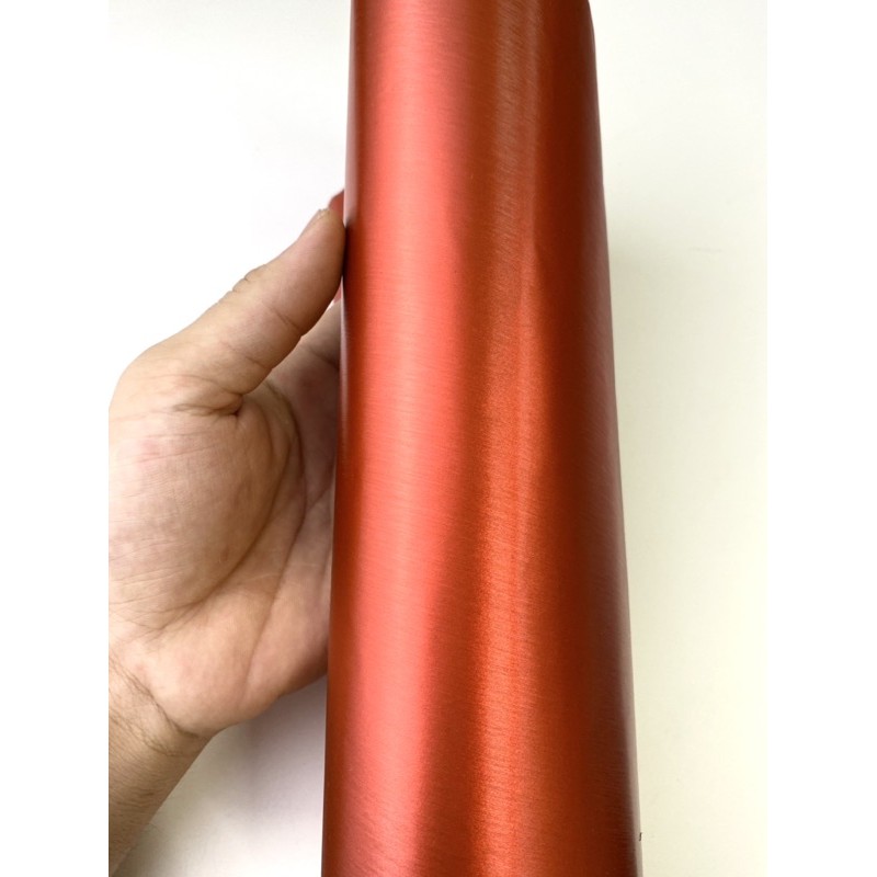 Decal đỏ nhôm xước dán xe, decal cao cấp đỏ xước. Kích thước 30x100 ...