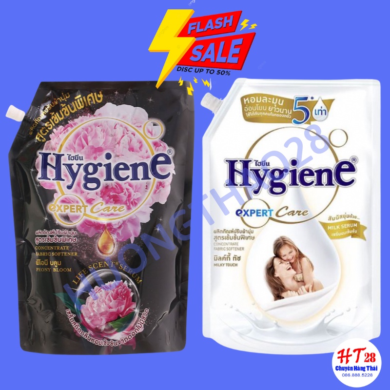 [Combo 2 túi] Nước xã vải Hygiene Expert Care Thái Lan đậm đặc siêu thơm, Nước xả vải Hygiene ...