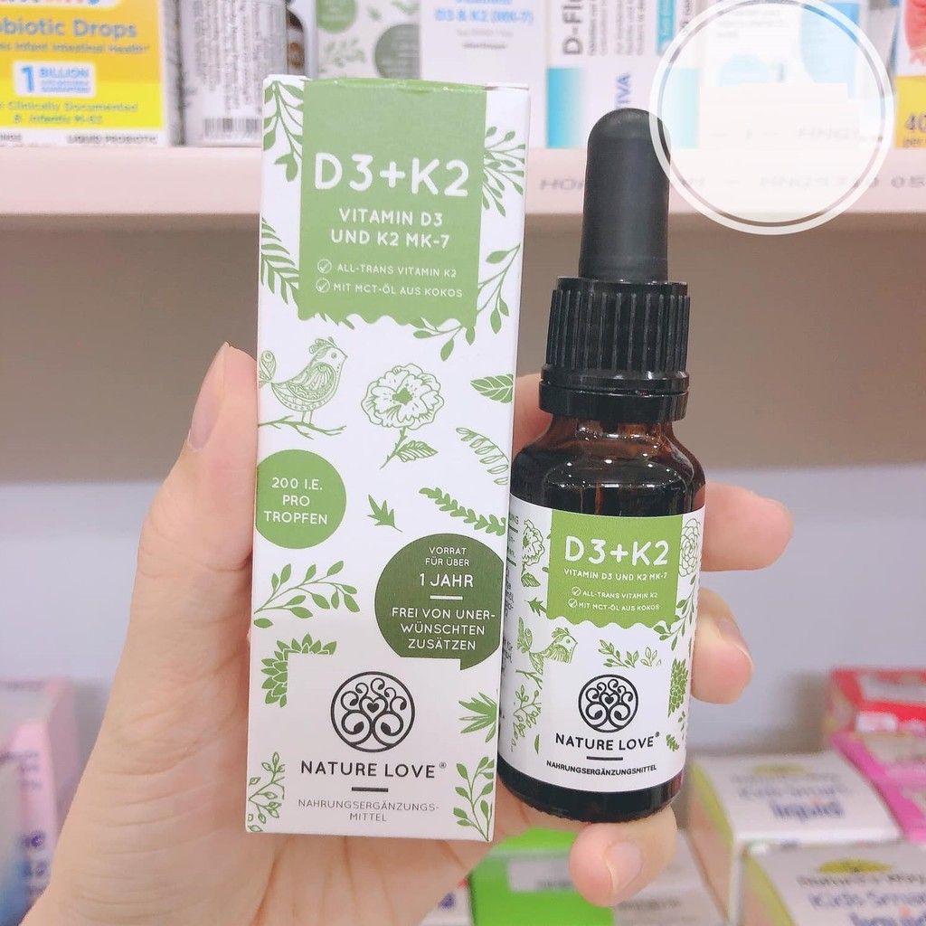 Vitamin D3K2 Nature Love Đức - D3K2MK7 - Vitamin D3 Đức 20ML ...