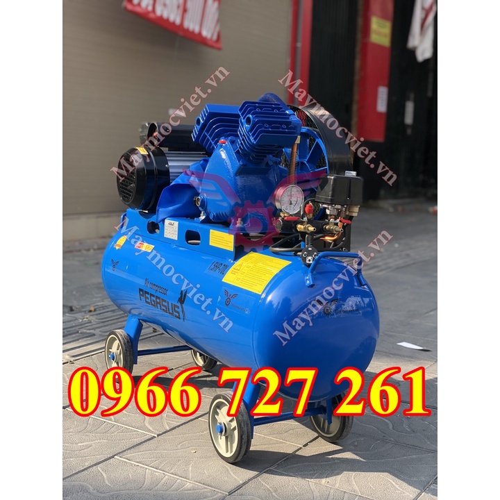 Máy nén khí TM-V-0.12/8-70L được tích hợp hệ thống tay kéo, bánh xe tiện lợi | Shopee Việt Nam